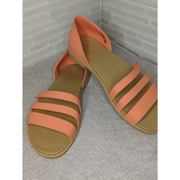 CROCS | Shoes | Crocs Tulum Sandals Womens Size 8 Open Toe Strappy Flat ...